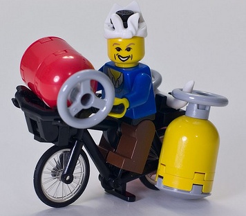 lego chinese gas man custom minifig | Custom LEGO Minifigures