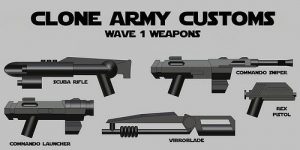 Clone Army Customs Weapons | Custom LEGO Minifigures