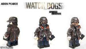 Aiden Pearce Watch Dogs Custom Minifigure | Custom LEGO Minifigures
