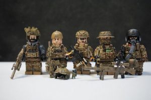 Navy Seal Team Custom Minifigures | Custom LEGO Minifigures