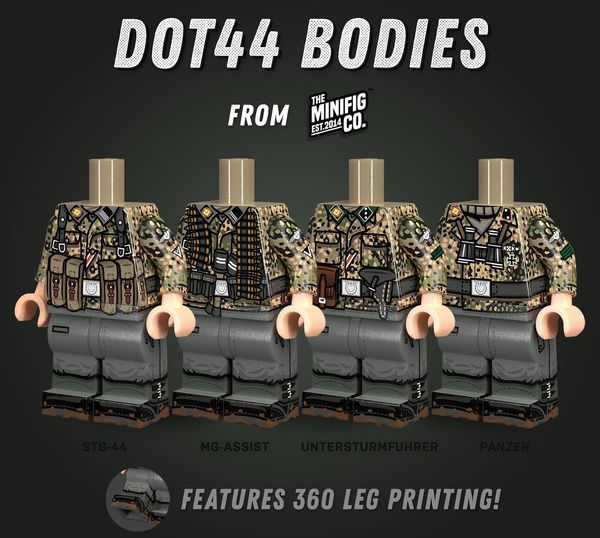 TMC Dot44 German Bodies | Custom LEGO Minifigures