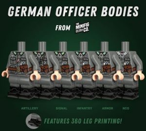 TMC WWII German Officer Bodies | Custom LEGO Minifigures