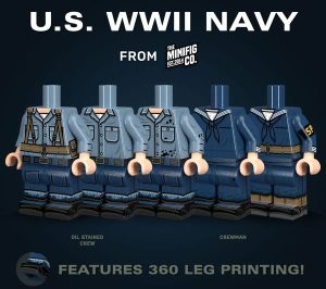 TMC WWII US Navy Bodies | Custom LEGO Minifigures