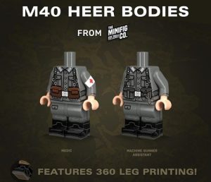 TMC German M40 Heer Bodies | Custom LEGO Minifigures