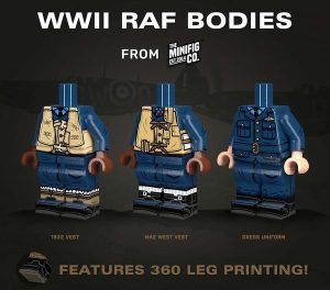 TMC WWII British RAF Pilot Bodies | Custom LEGO Minifigures