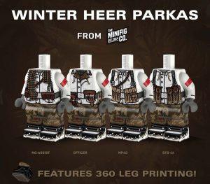 TMC Winter German Heer Parka Bodies | Custom LEGO Minifigures