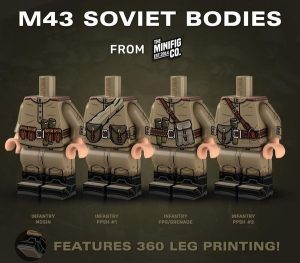 TMC M43 Soviet Uniform Bodies | Custom LEGO Minifigures