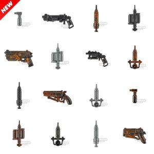 BrickWarriors Fallout Weapons | Custom LEGO Minifigures